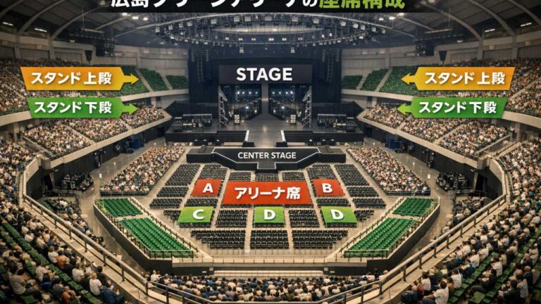 広島グリーンアリーナのライブ座席を徹底解説！おすすめ席と注意点を解説 | 広島ナビログ